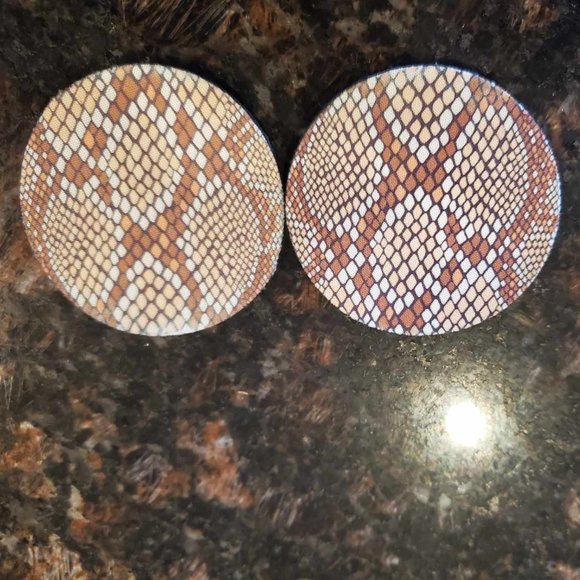 Hand Crafted | Other | Snake Skin Python Car Coaster Set | Poshmark